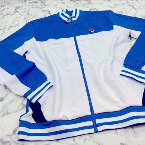 Fila | Other | Mens Fila Blue White Track Jacket | Poshmark